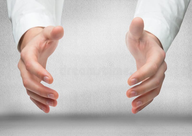 Hands Holding Invisible Space Stock Image - Image of adult, light: 97038447