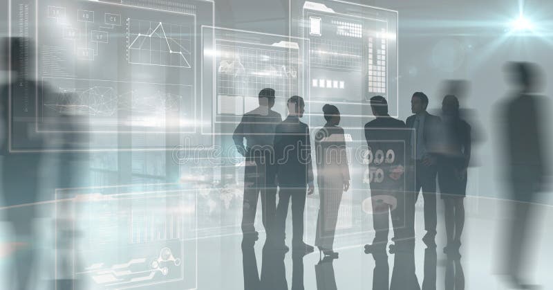 Digital Composite Image of Business People Stock Image - Image of ...