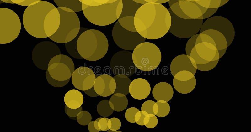 Digital Composite Image of Golden Spotted Lens Flare Pattern on Black ...