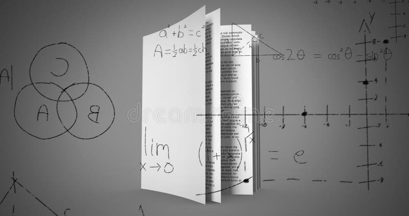Mathematical Equations stock illustration. Illustration of handwritten ...