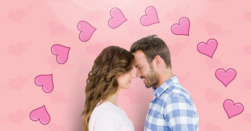 Digital Composite of Loving Couple Stock Image - Image of enjoying ...