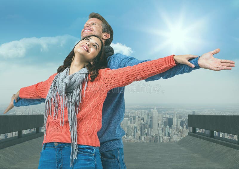 Digital Composite of Loving Couple Stock Photo - Image of digital ...