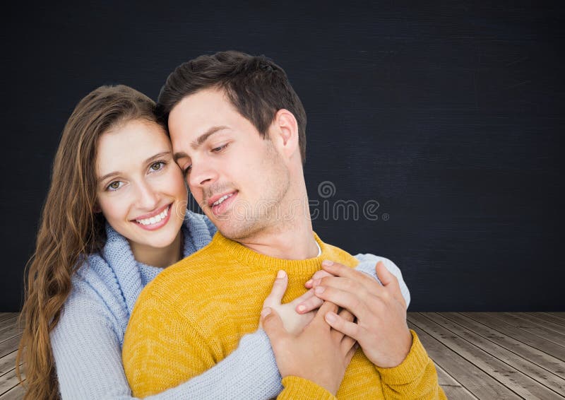 Digital Composite of Loving Couple Stock Illustration - Illustration of ...