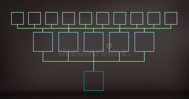 Mind Map Over Dark Background Stock Illustration - Illustration of idea ...