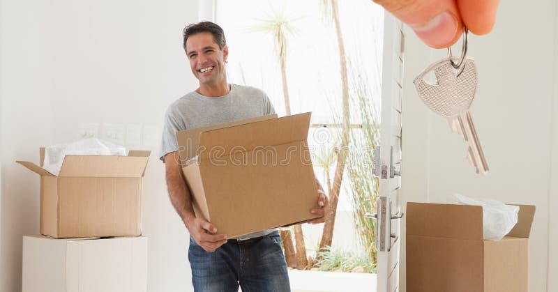 New Home Boxes_New Home Boxes_0007 Stock Image - Image of carton, home ...