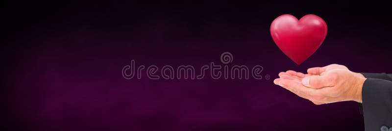 Open hand and heart stock photo. Image of open, showing - 107015058