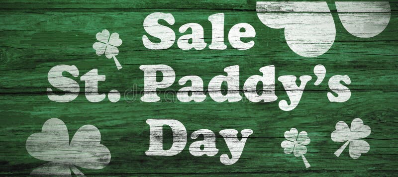 Digital Composite of Patricks Day Greeting Stock Illustration ...