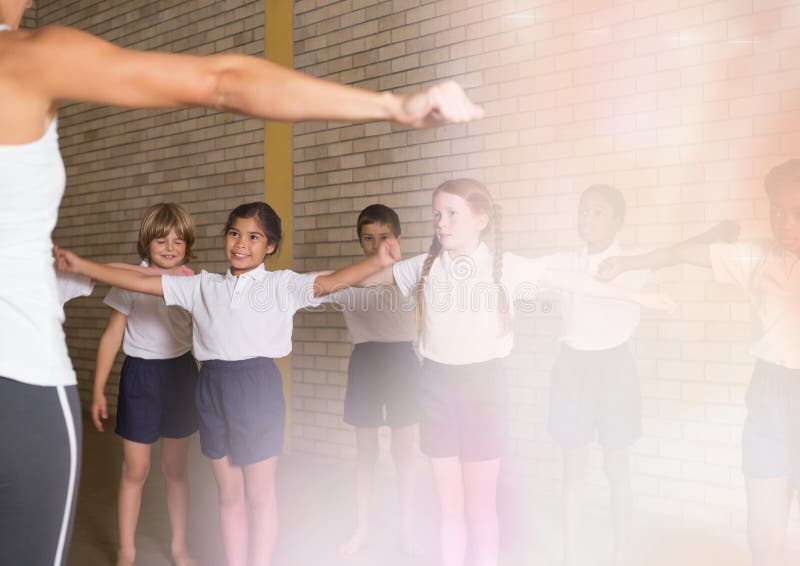 Physical Education Teacher with Class Stock Image - Image of occupation ...