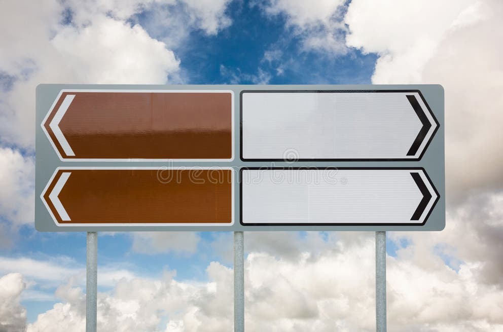 Digital Composite of Sign Post Stock Illustration - Illustration of ...