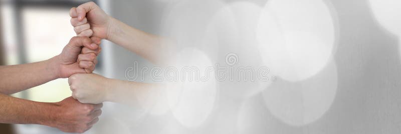 Teamwork Transition with Hands on Top of Each Other Stock Image - Image ...