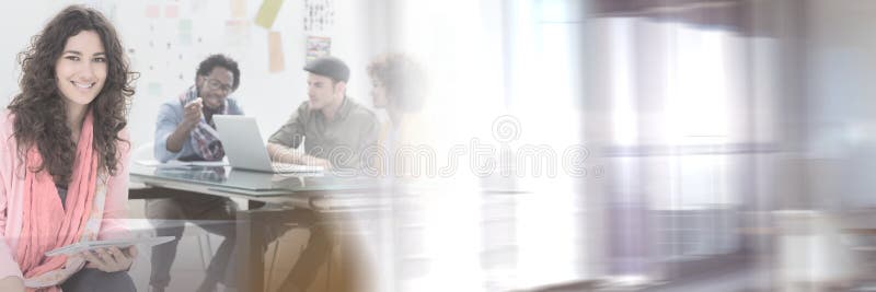 Teamwork Transition with Windows Stock Image - Image of colleagues ...