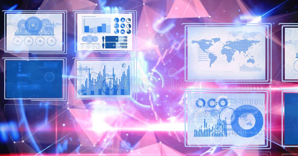 Technology Interface Panels Stock Illustration - Illustration of ...