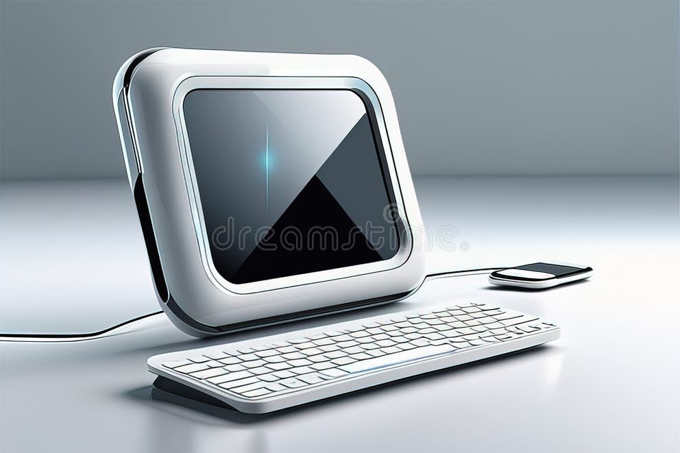 Digital Composite of White Computer Keyboard and Digital Tabletdigital ...
