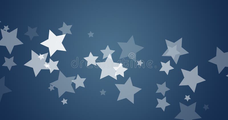 Digital Composite of White Star Shapes with Copy Space on Blue ...