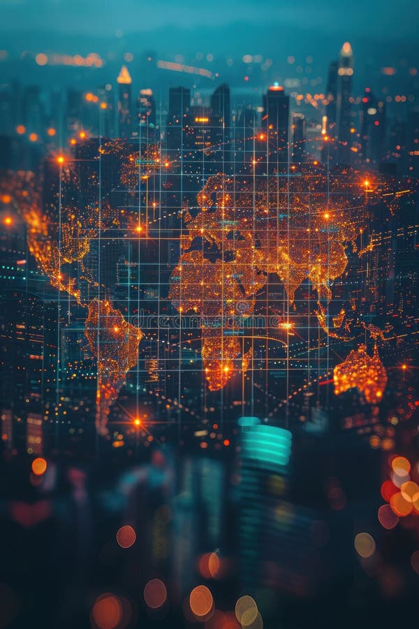 World Map Global Digital Divide Infographic Stock Photos - Free ...