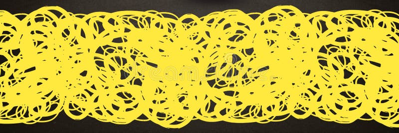 Yellow scribble doodles stock illustration. Illustration of abstract ...