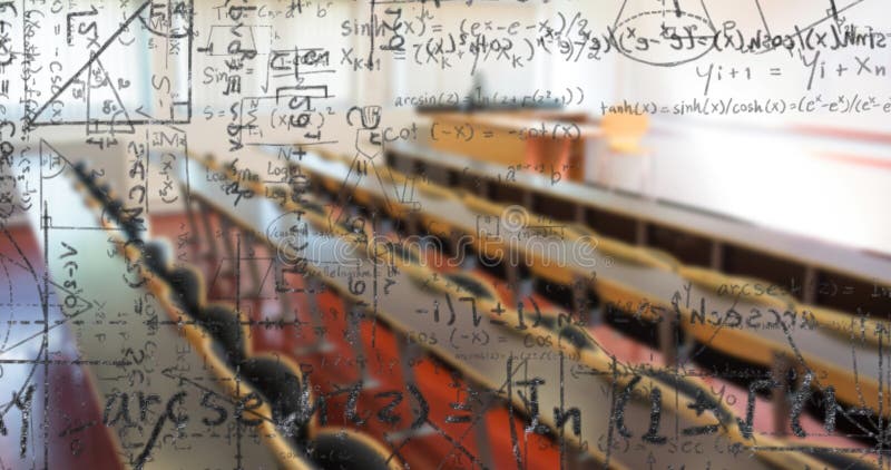 Digital Composition of Mathematical Equations and Formulas Floating ...