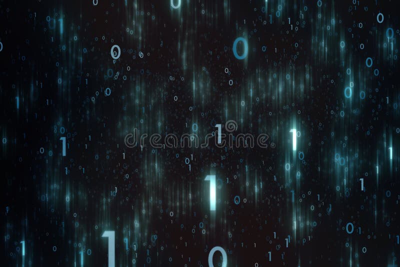 Zero and One Green Binary Digital Code, Computer Generated Seamless ... Zero and One Green Binary Digital Code, Computer Generated Seamless ...