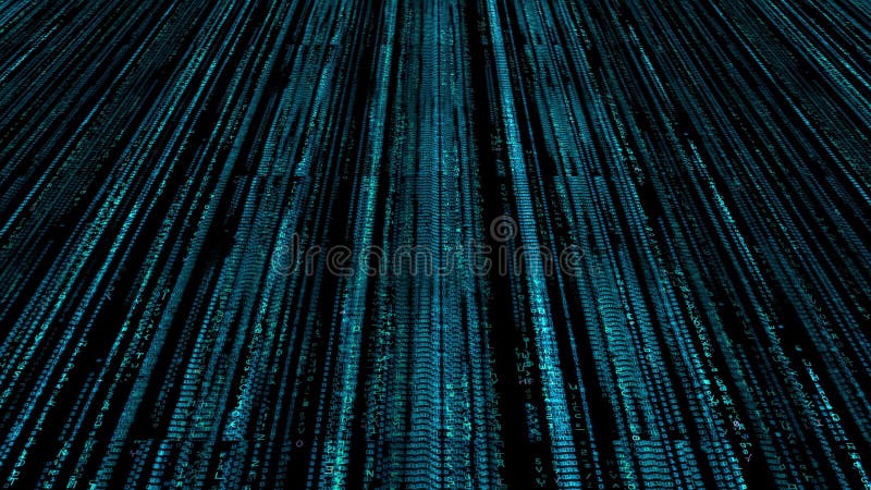 Digital Computer Code Data Matrix 4K Stock Video - Video of internet ...