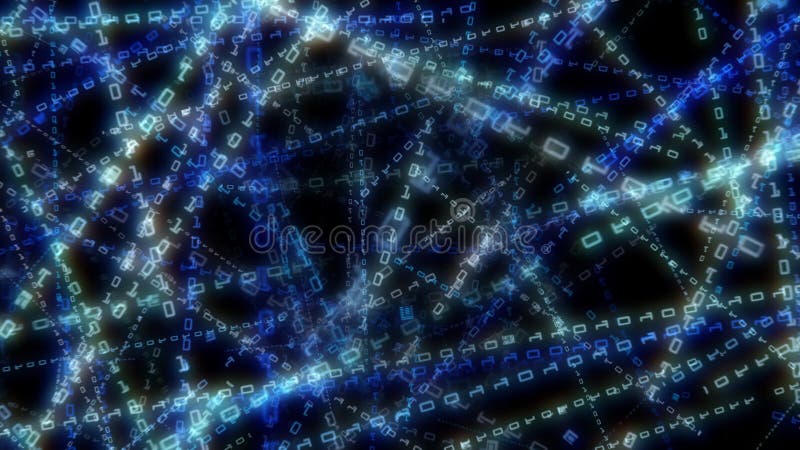 Digital Computer Code Data Matrix 4K Stock Video - Video of encryption ...