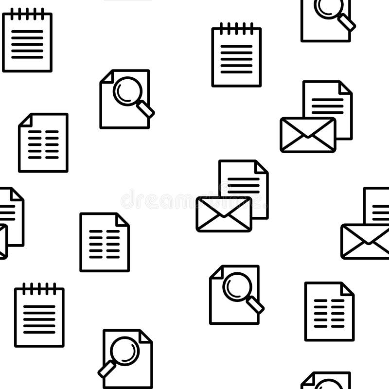 Digital, Computer Documents, File Vector Linear Icons Set Stock Vector ...