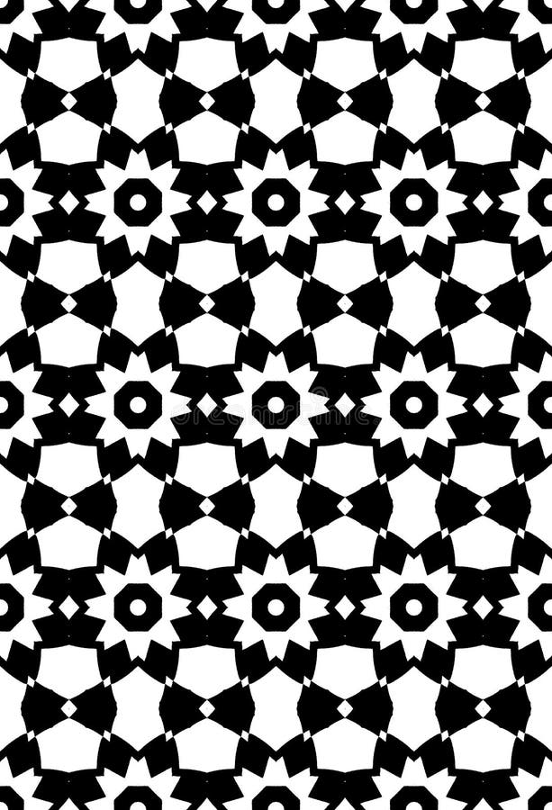 A Complex Pattern with Silhouettes of Flowers Stock Photo ...