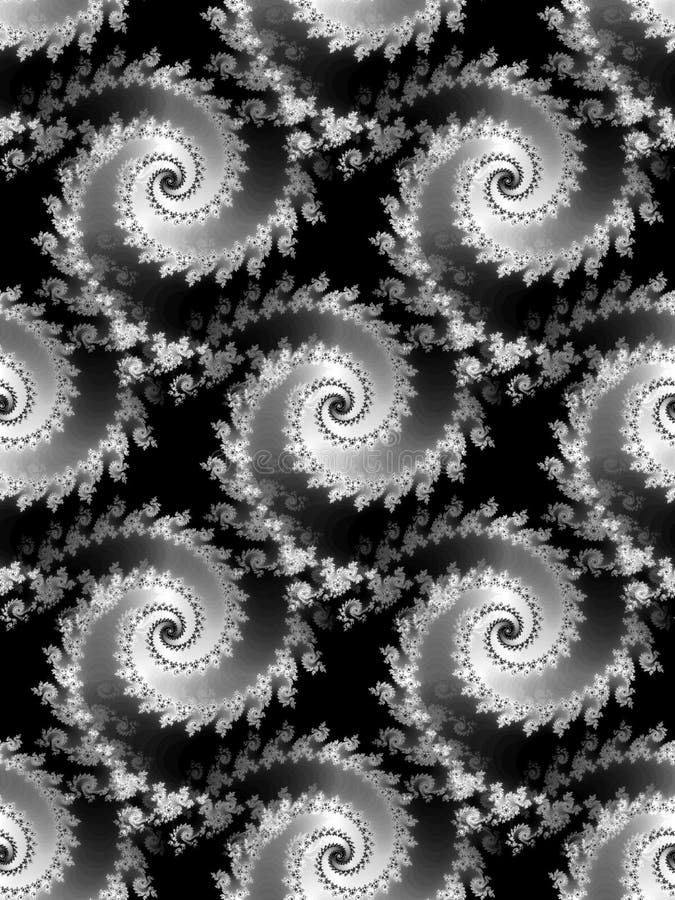 Seamless Fractal Pattern in Grey Translucent Colors Stock Illustration ...
