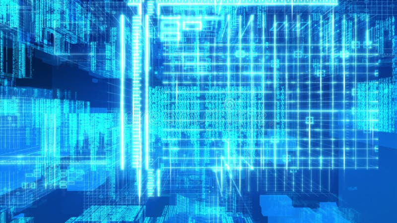 Data Circuit Grid Technology Motion Graphic Abstract Animation ...