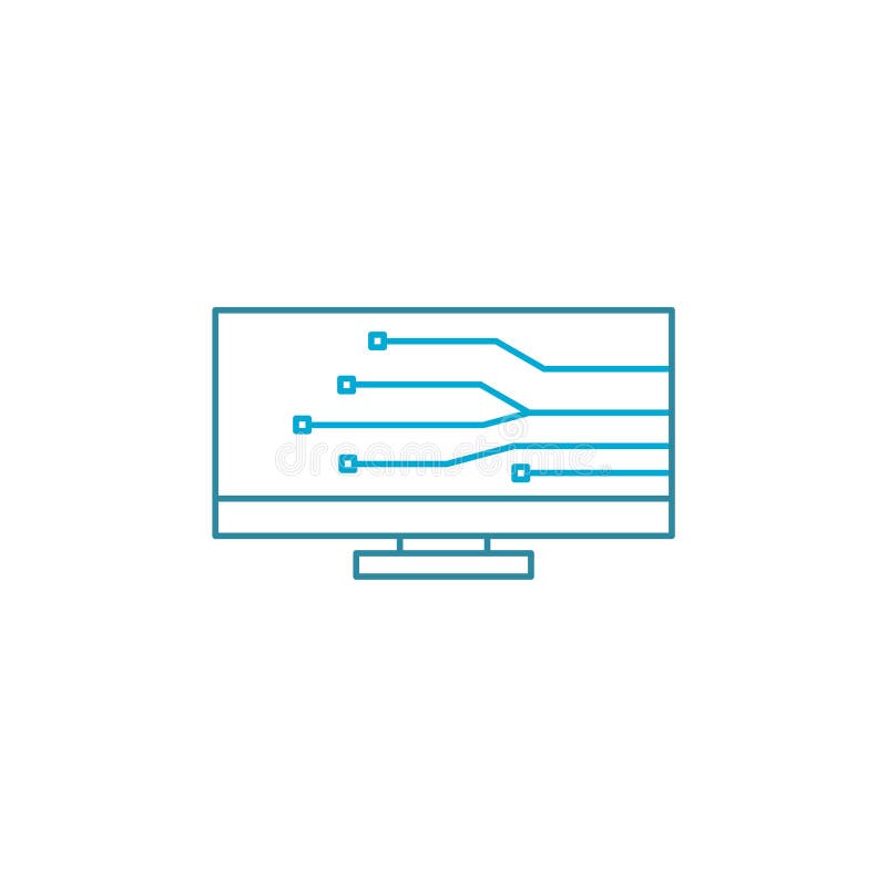 Digital Computer Logo Template. Computer Service Logo Design Isolated ...