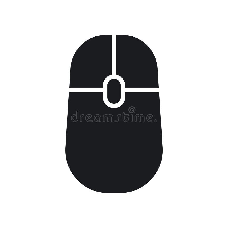 Digital Computer Mouse Icon Stock Vector - Illustration of scroll ...