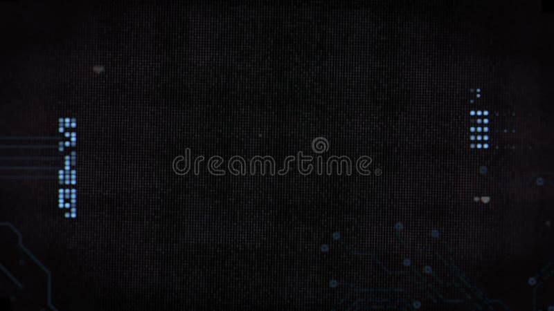 Digital Computer Screen with HUD Elements Stock Video - Video of neon ...