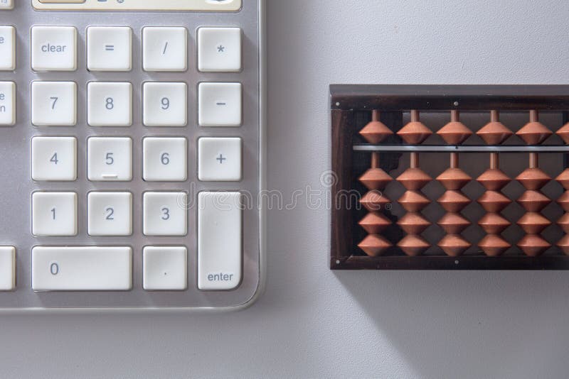 Keyboard and Chinese Abacus Stock Photo - Image of money, computer ...