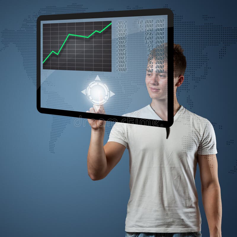 Digital concept stock illustration. Illustration of button - 29230886