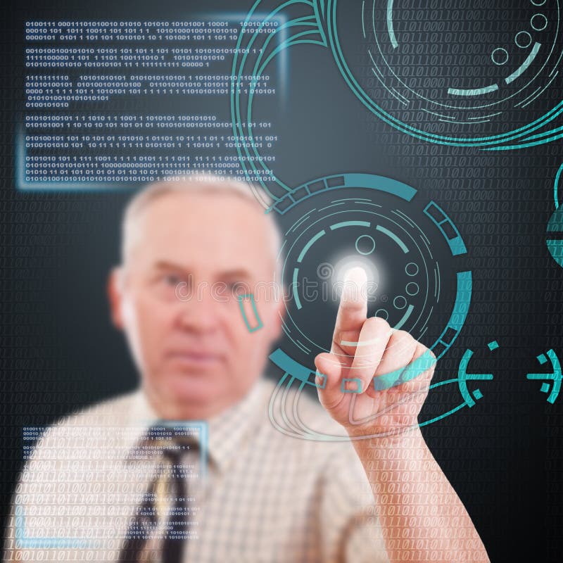 Digital concept stock illustration. Illustration of person - 29047246