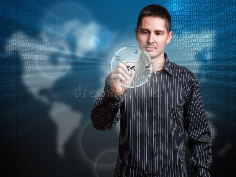 Digital concept stock illustration. Illustration of fingers - 29448250