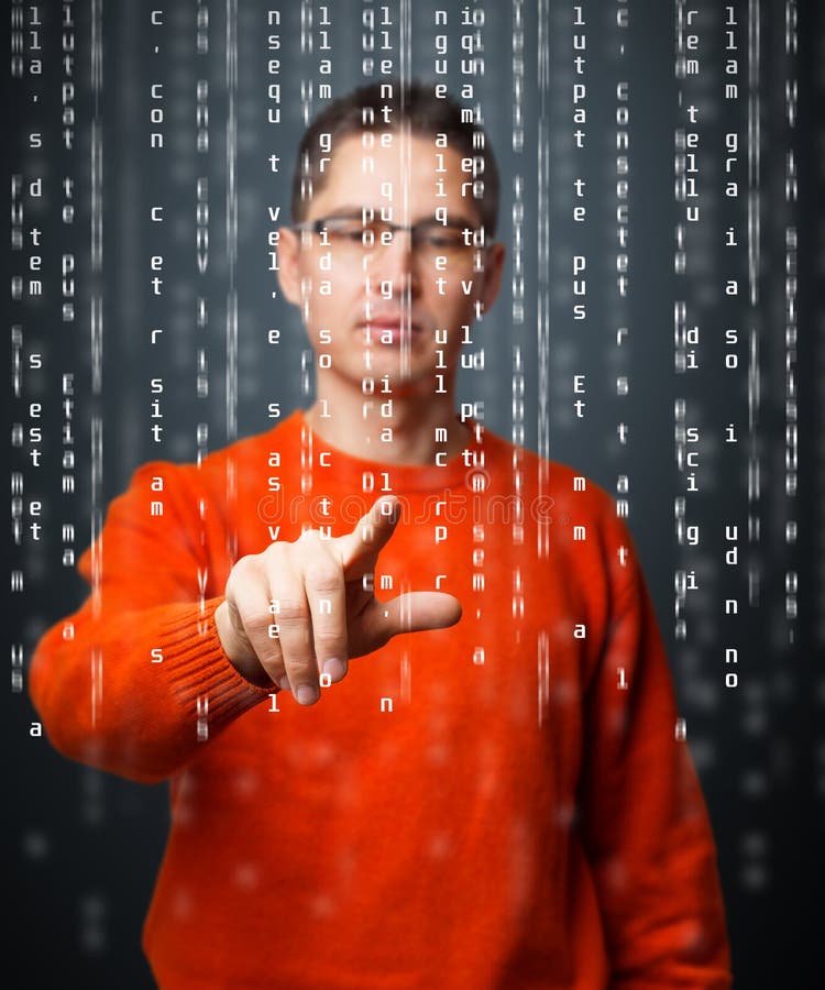 Digital concept stock illustration. Illustration of male - 30610460