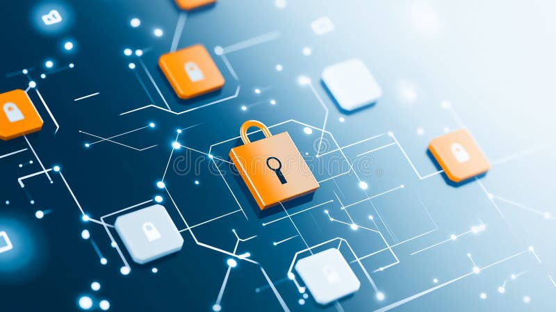 Digital Concept of Secure Data Protection with Lock Symbols ...
