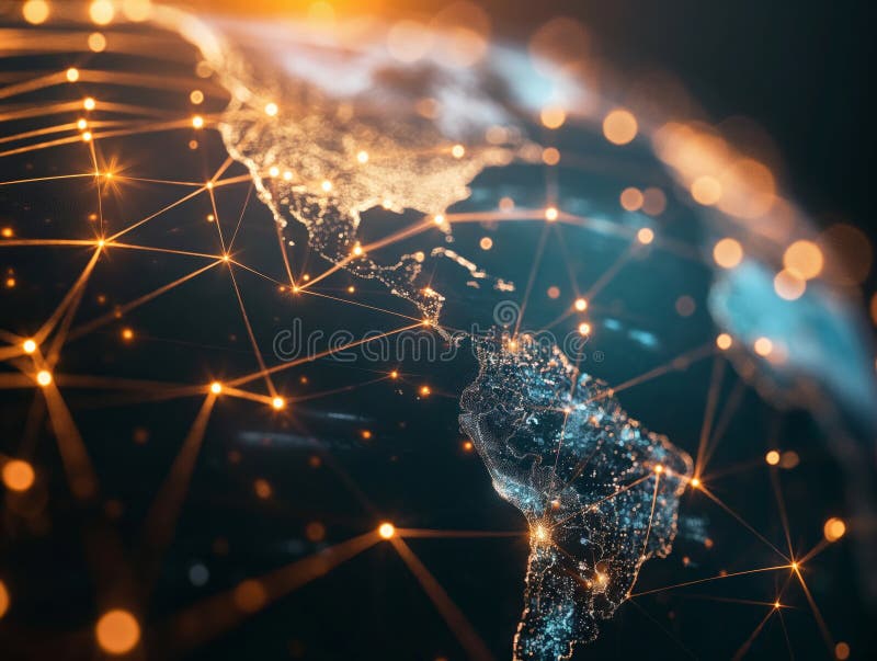 Global Digital Network Representation Stock Photo - Image of worldwide ...