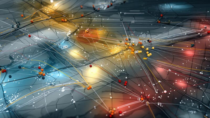 Digital Conflict Map Highlighting Active Zones and Export Routes in ...