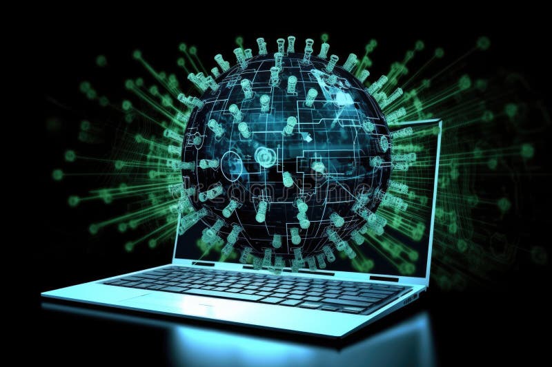 Digital Connect Network Data Laptop Communication Information Tech ...