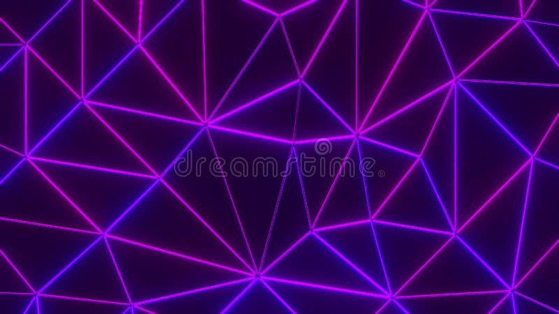 Digital Connected Lines Moving in Abstract Space. Design. Network Pink ...