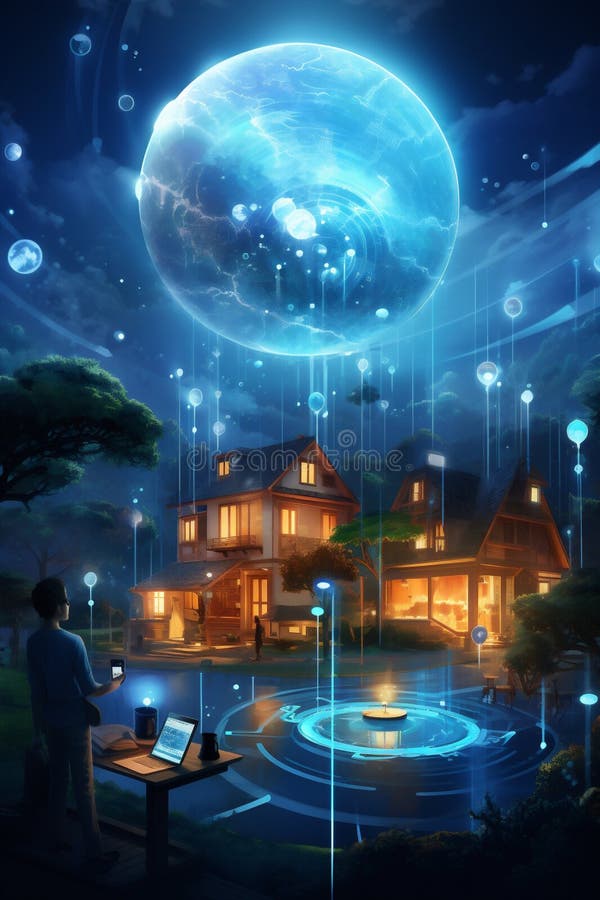 Digital Connected Suburban Communty, Interactive Smarthome, Smart Homes ...