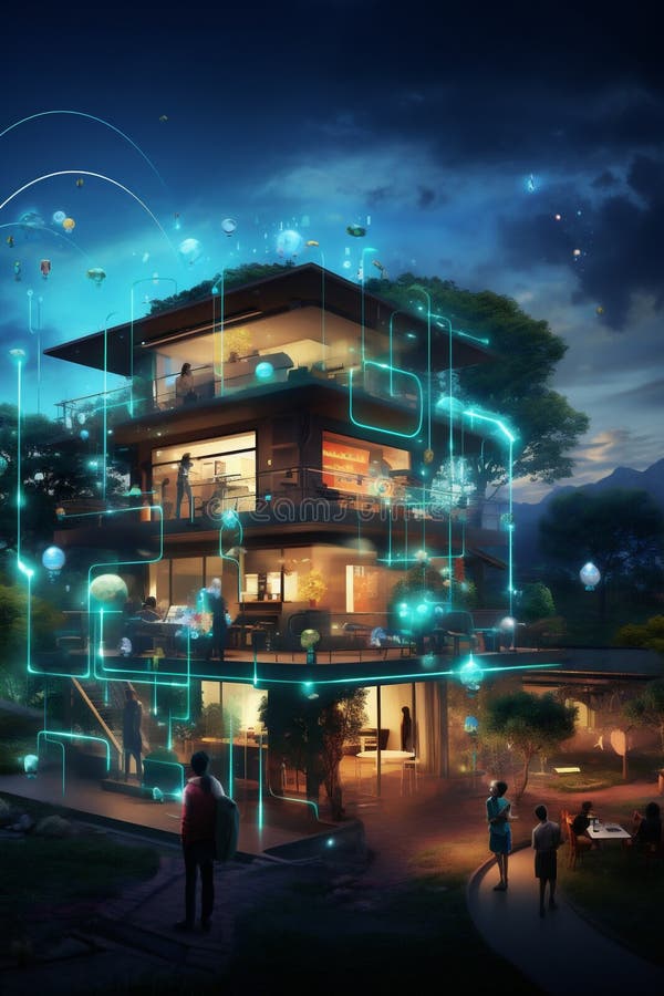 Digital Connected Suburban Communty, Interactive Smarthome, Smart Homes ...