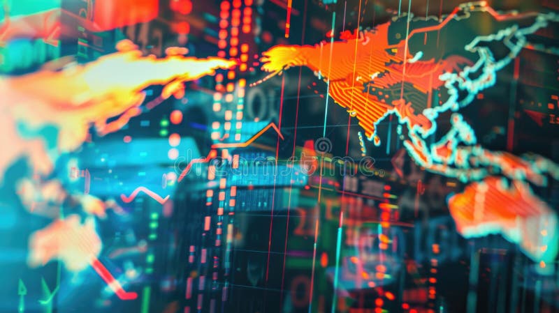 Digital Connected World stock photo. Image of connected - 363896562