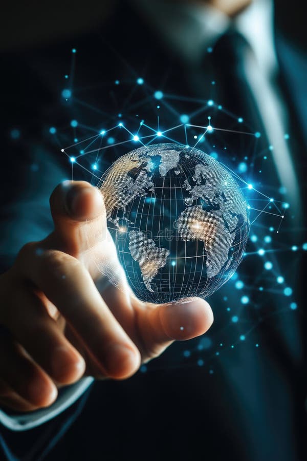 Digital Connected World stock photo. Image of internet - 361984120