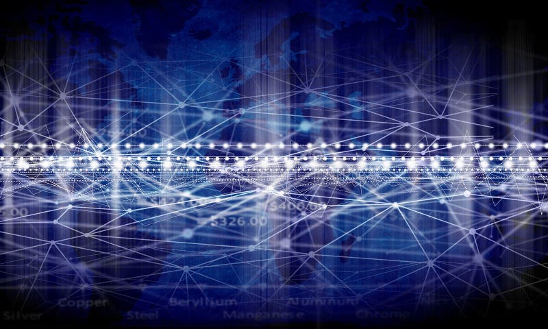 Digital Connection Background Stock Illustration - Illustration of ...