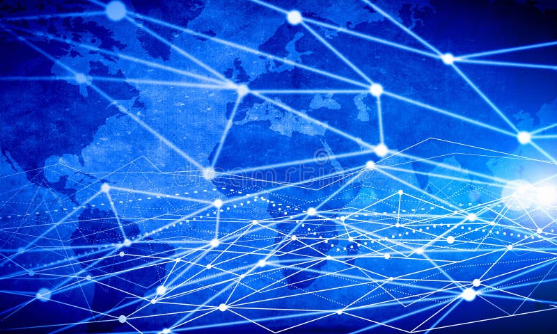 Digital Connection Background Stock Photo - Image of tech, circle: 63658170