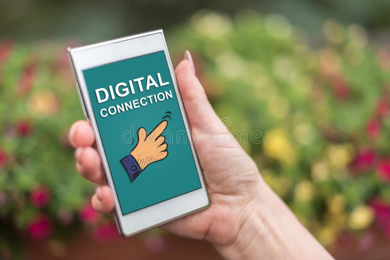 Digital Connection Concept on Different Devices Stock Photo - Image of ...