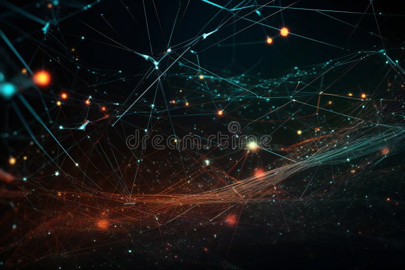 Digital Connection Dots and Lines Technology, Abstract, Planetarium ...