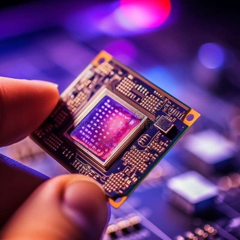 A Digital Connection: Electronic Device, Chip Stock Illustration ...